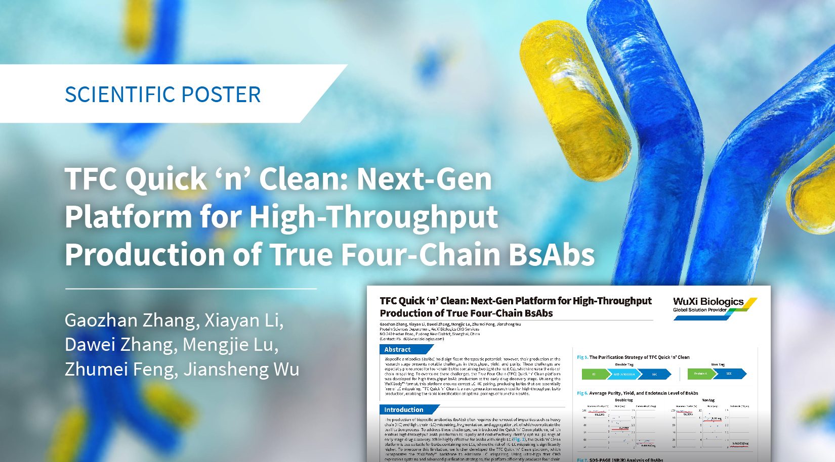 Poster: HTP Four-Chain Bispecific Antibody Production | WuXi Biologics